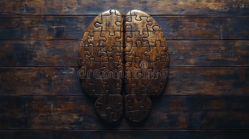 A Human Brain Puzzle Symbolizing Memory Loss and Cognitive Decline ...