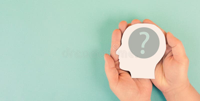 Human Brain with a Question Mark, Education and Business Concept ...