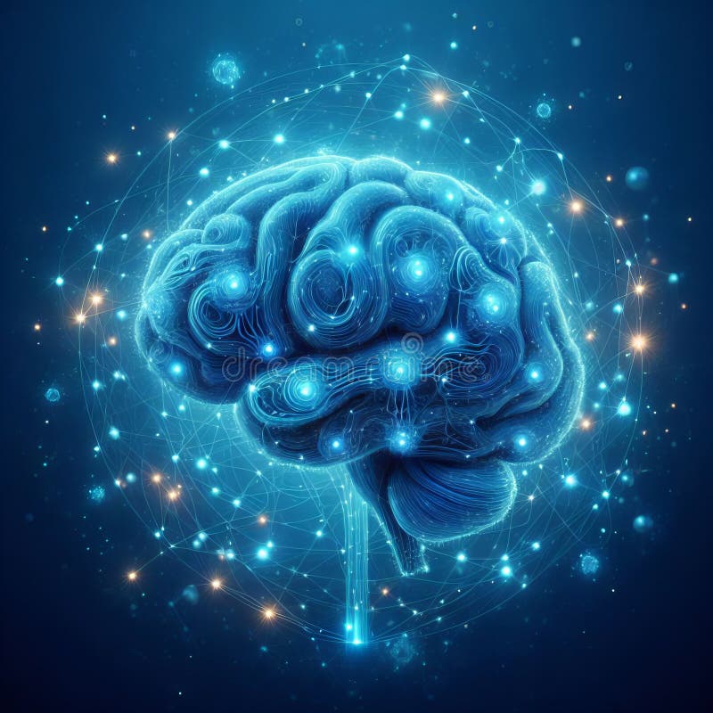 Neural Network Brain Concept Stock Photo - Image of mental, cybernetic ...