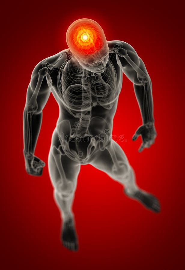 3D Rendering Illustration of Brain Stock Illustration - Illustration of ...