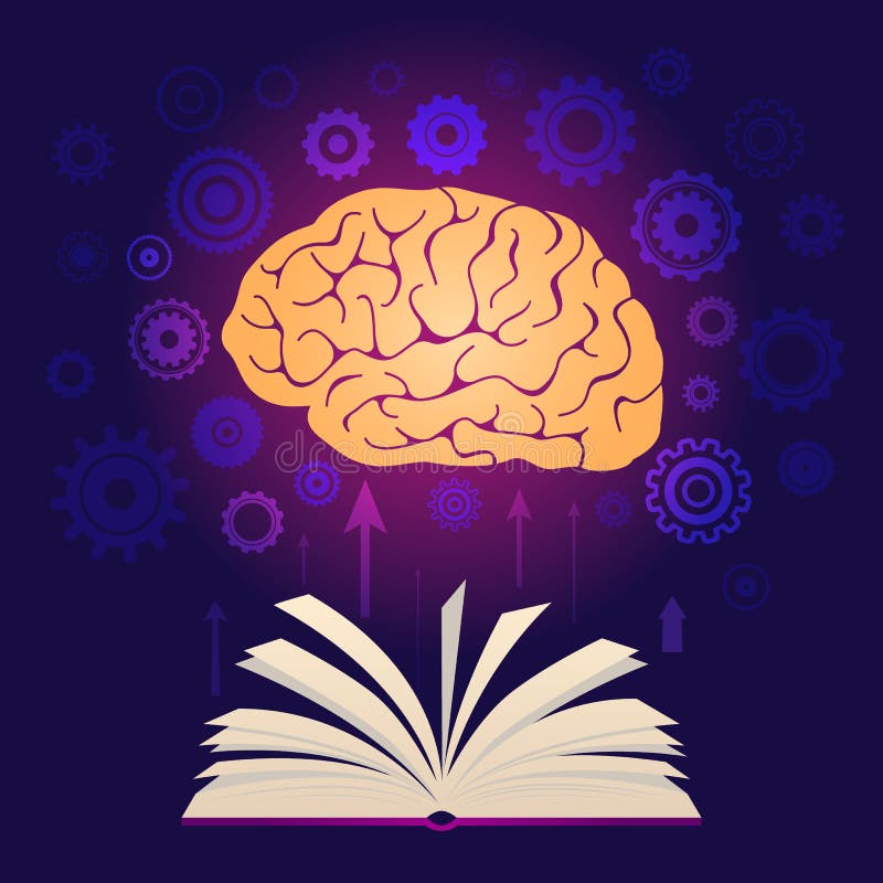 The Human Brain Receives Knowledge and Information through a Book Stock ...