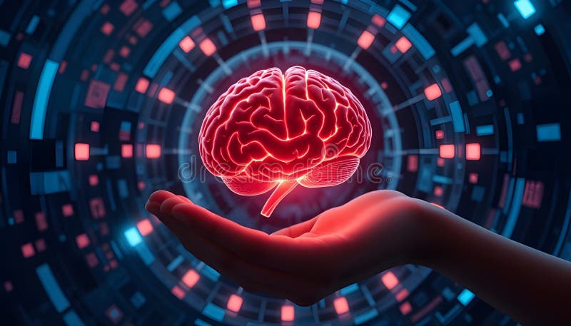 Human Brain Scan Generative AI Stock Illustration - Illustration of ...