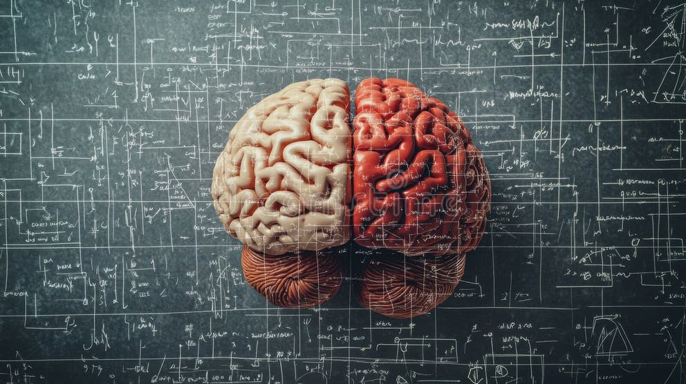 Human Brain the Seat of Intelligence. AI Generated Stock Illustration ...