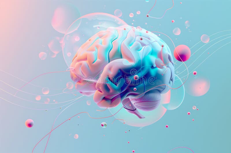 Human Brain Showing Intelligence, Creativity, Emotions and Neurological ...