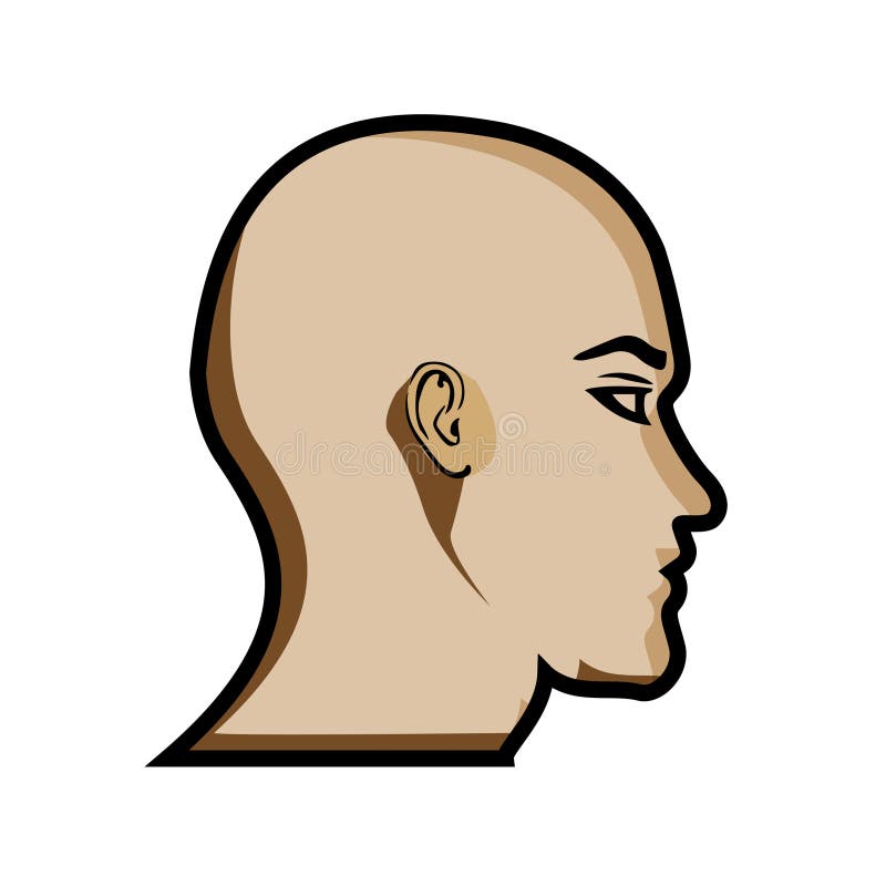 Human Brain Side View. HD Icons and Logos. Outline Design Style ...