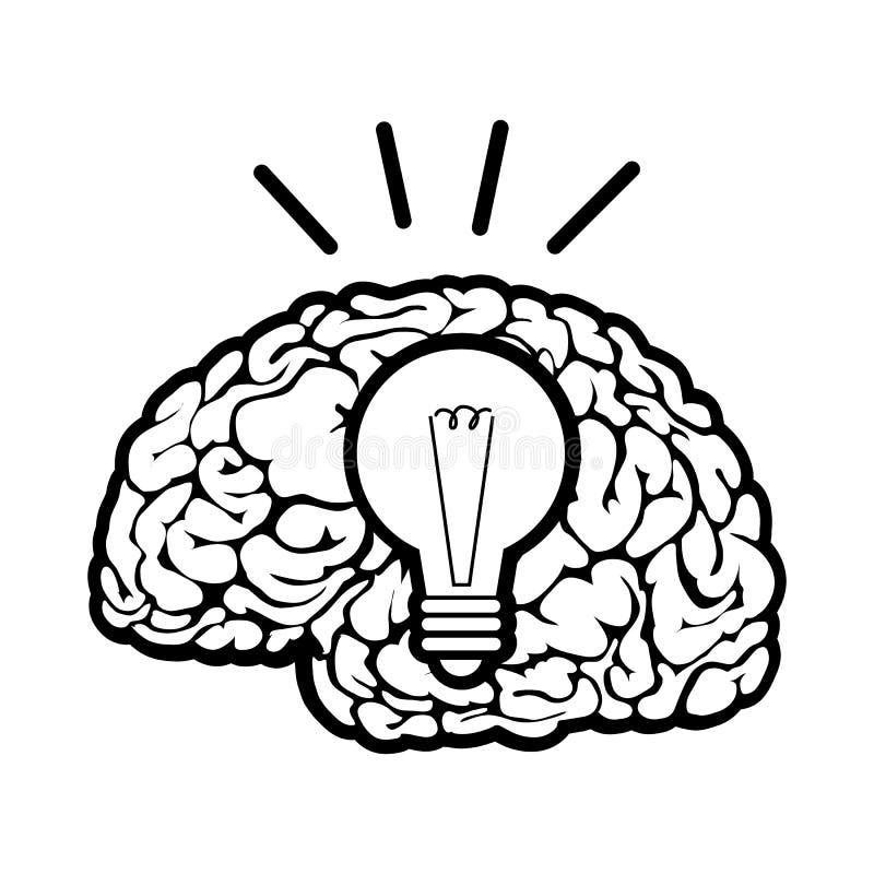 Human brain sign stock vector. Illustration of neurology - 61405661