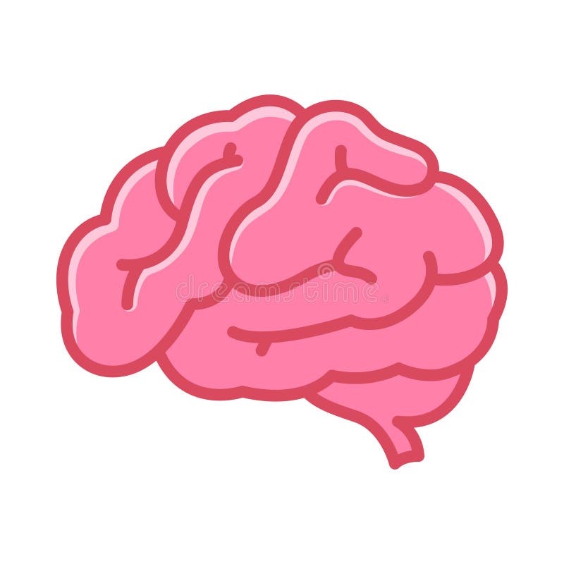 Human brain simple icon stock vector. Illustration of isolated - 275109648