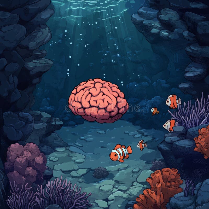 A Human Brain Sits at the Bottom of the Ocean, Amidst Clownfish and ...