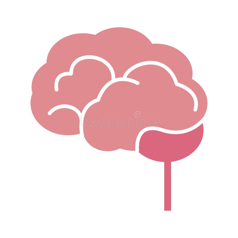 Human brain symbol stock vector. Illustration of cerebral - 143416589