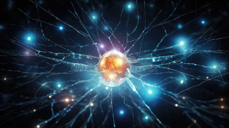 Background Brain Synapse Scan Stock Illustration - Illustration of ...