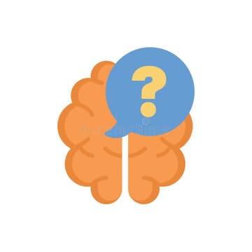 Question Mark Brain Thinking Concept Stock Illustrations – 1,308 ...