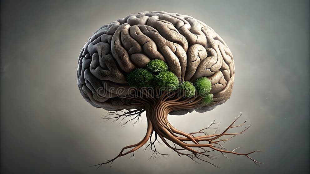 Brain Tree Roots Vector Stock Illustrations – 195 Brain Tree Roots ...