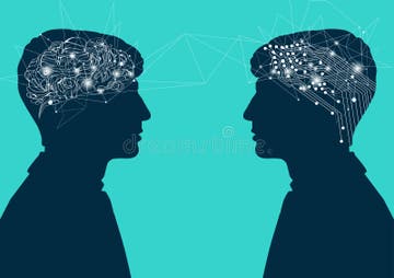 Brain Versus Computer Stock Illustrations – 109 Brain Versus Computer ...