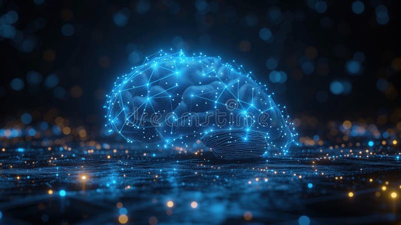 Human Brain Work Neuro Connections Concept Stock Illustration ...