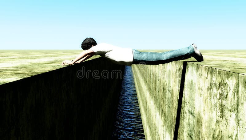 Human bridge stock illustration. Illustration of risk - 28380598
