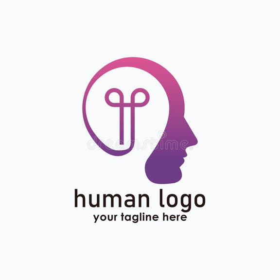 Human and Bulb Logo Design Concept, Smart Logos Icon Vector, Technology Logos Stock Vector ...