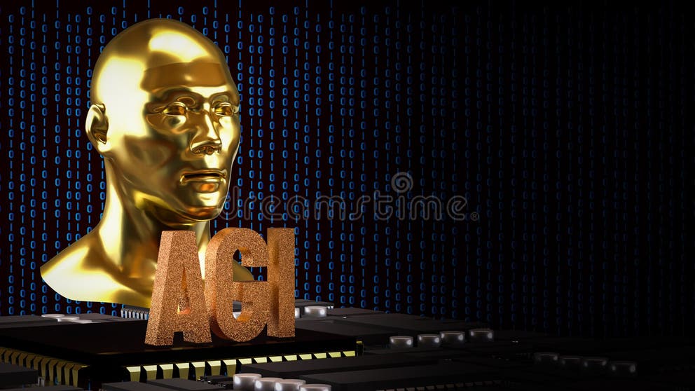 The Human Bust Ana AGI for Technology Concept 3d Rendering Stock ...