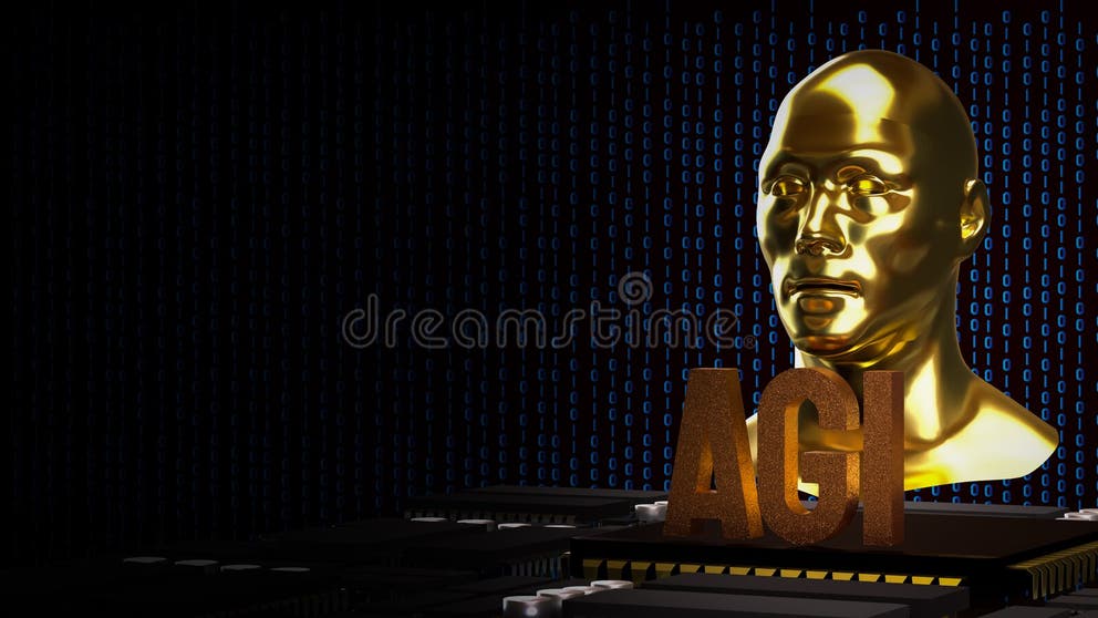 The Human Bust Ana AGI for Technology Concept 3d Rendering Stock ...