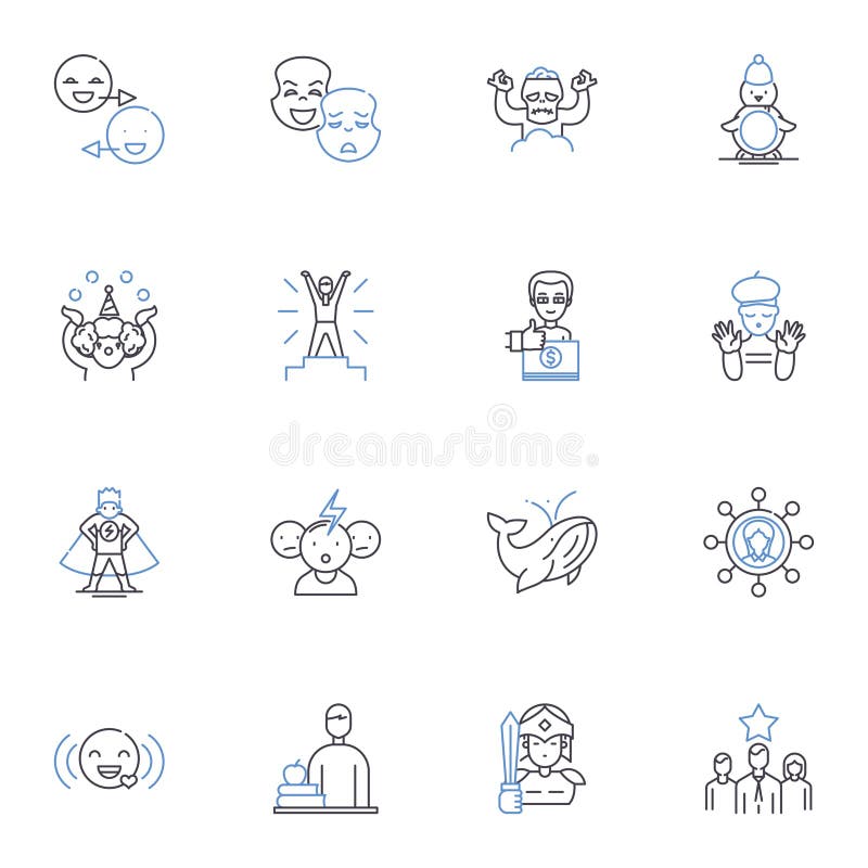 Human Capital Line Icons Collection. Training, Skills, Development ...