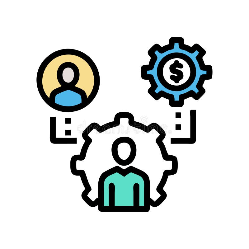 Human Capital Management Icon for HR Stock Vector - Illustration of ...