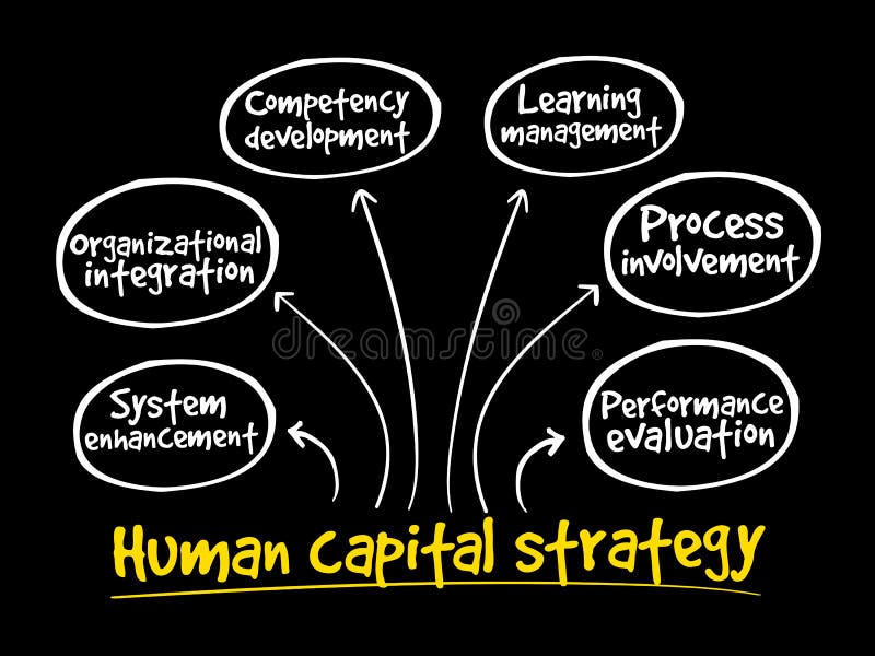 Human Capital Strategy Mind Map Stock Illustration - Illustration of ...