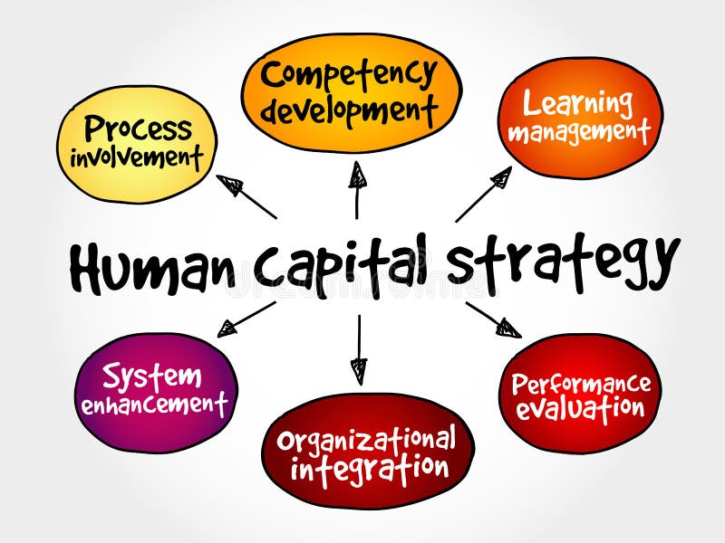 Human Capital Strategy Mind Map Stock Illustration - Illustration of ...