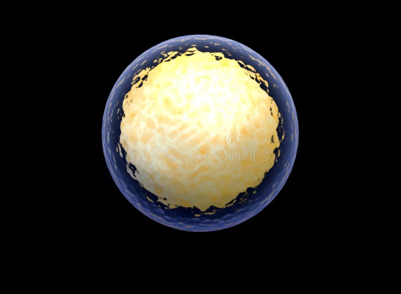 Nucleolus, Nucleus, 3d Stem Cell. Stock Illustration - Illustration of ...