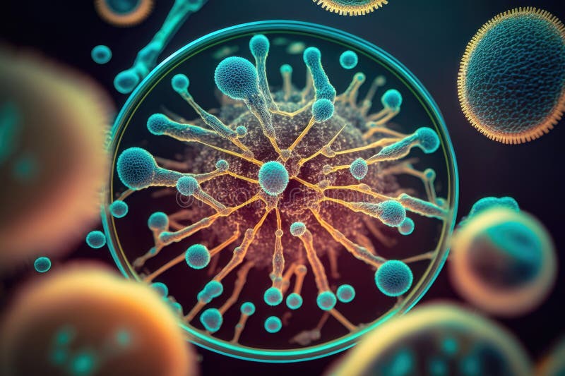 Human Cell or Embryonic Stem Cell. AI Generation Stock Illustration ...