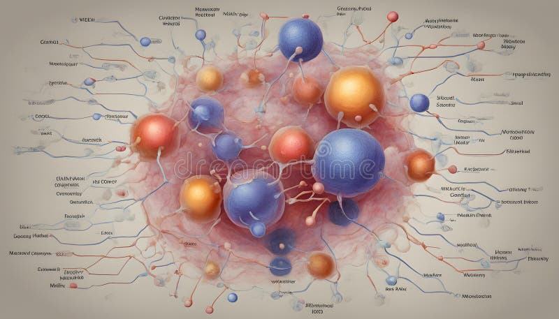 Human Cell Molecule stock illustration. Illustration of biology - 317586427
