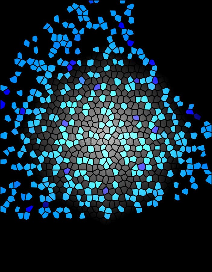 Human cell with radiation stock illustration. Illustration of patterns ...