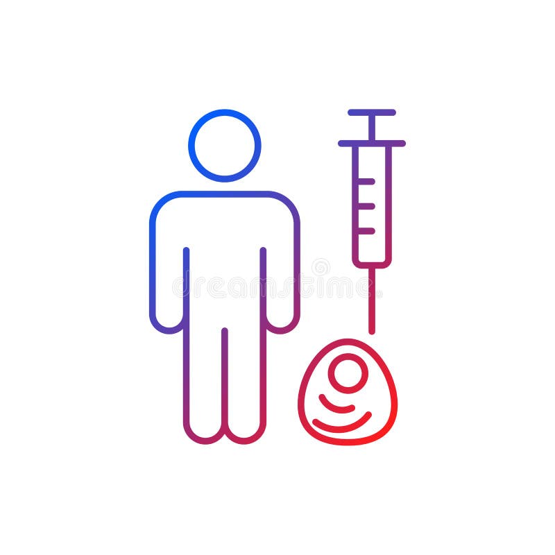 Human Cell Testing White Linear Icon for Dark Theme Stock Vector ...