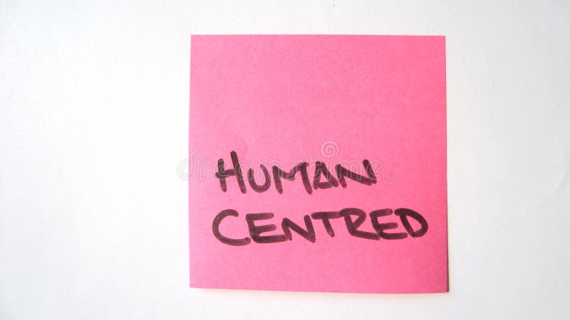 Human Centred Post Its Used To Innovation Stock Photo - Image of postit ...