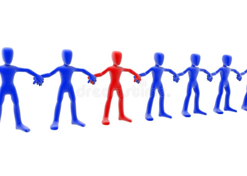 Logo - Human Chain Style stock illustration. Illustration of ...