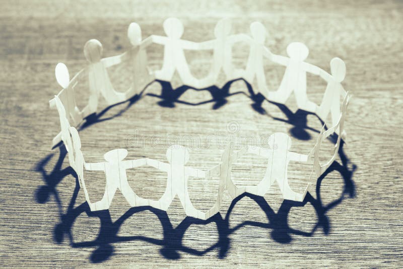 Circle Human Chain stock photo. Image of chain, participate - 100665606