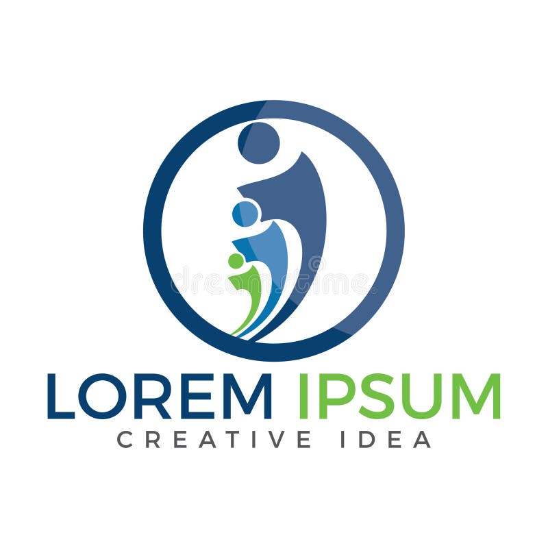 Human Character Group and Team Logo Design. Stock Vector - Illustration ...