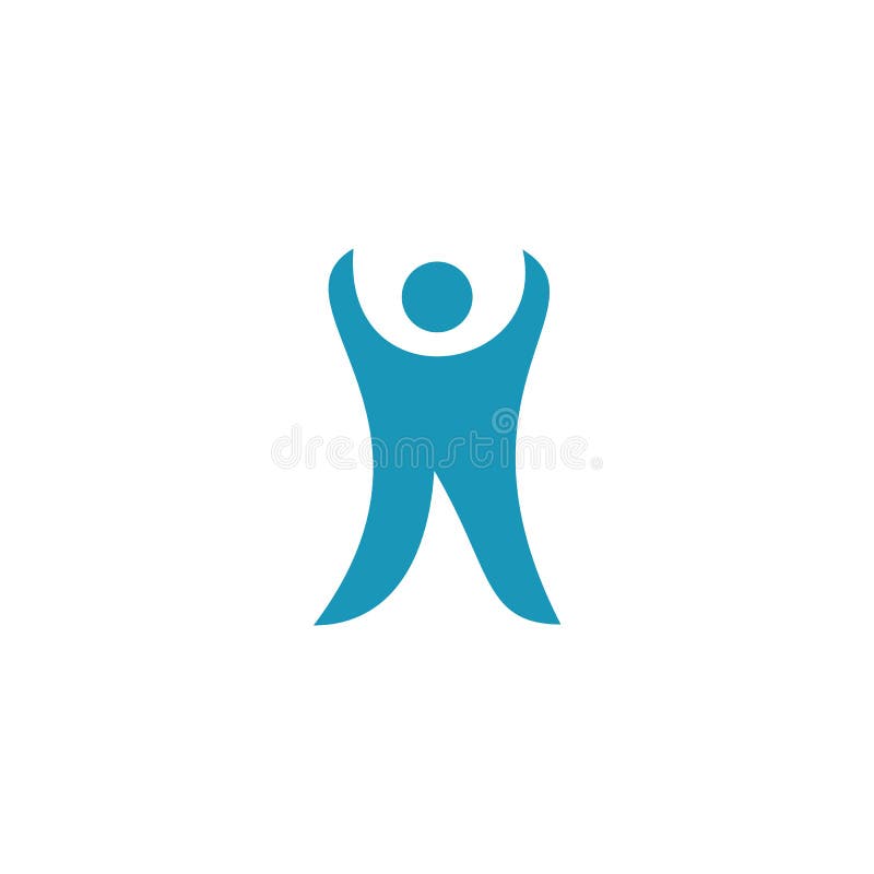 Human Character Icon Logo Design Inspiration Stock Vector ...