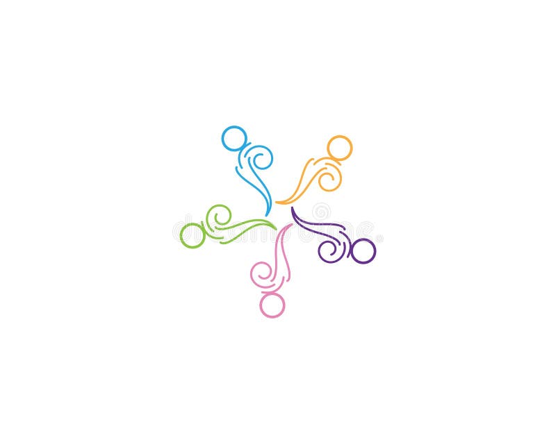 Human Character Line Logo Template Stock Vector - Illustration of human ...