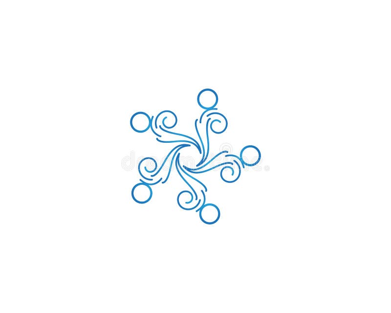 Human Character Line Logo Template Stock Vector - Illustration of ...