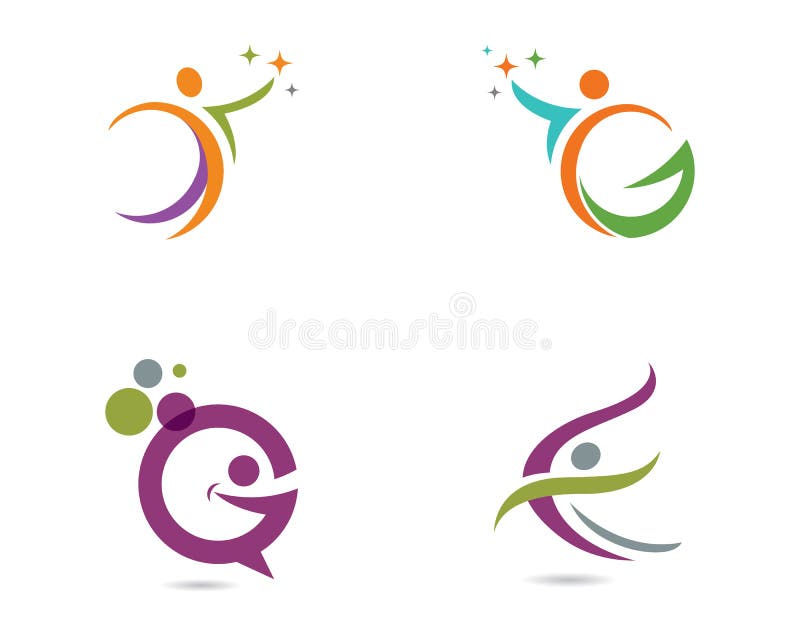 Human character logo sign stock vector. Illustration of dynamic - 102307153