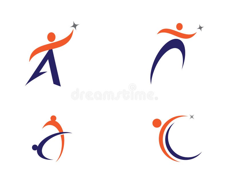 Human character logo sign stock vector. Illustration of body - 94836738