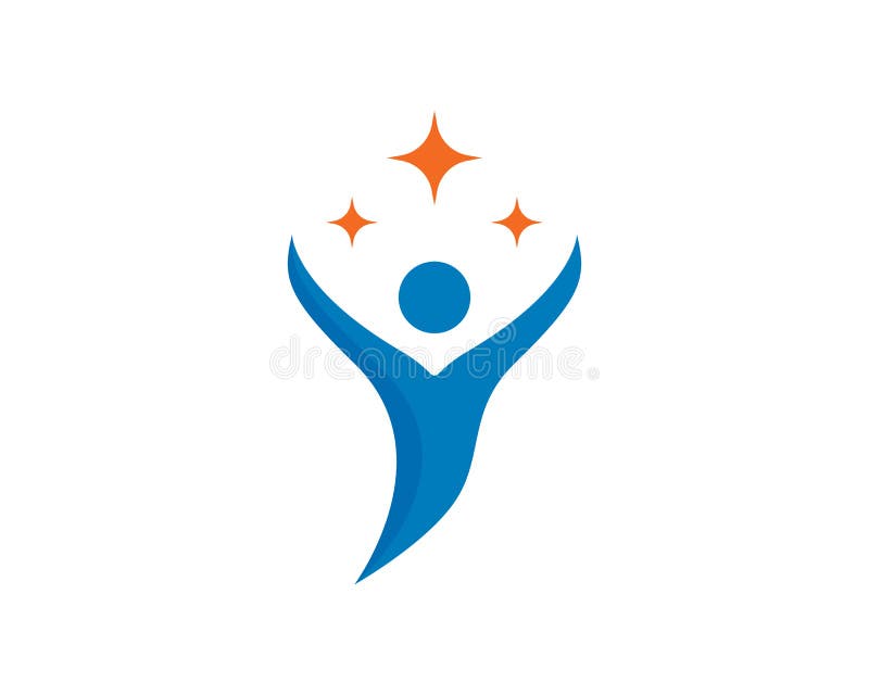 Human character logo sign stock vector. Illustration of branding ...