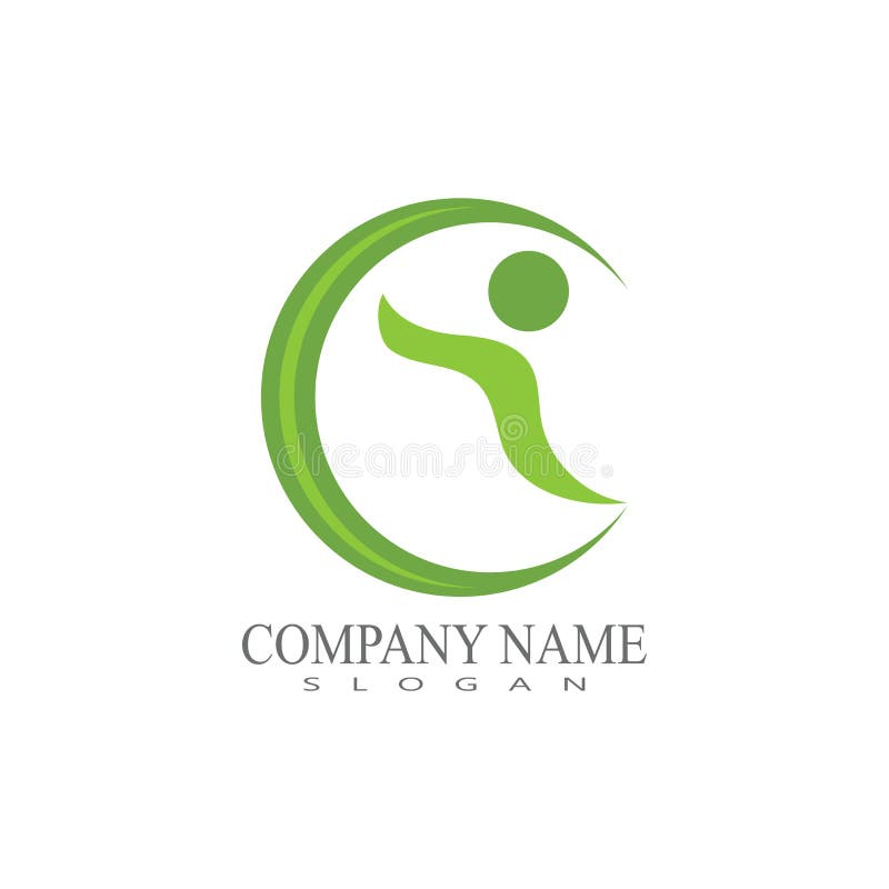 Human Character Logo Sign Illustration Vector Design Stock Vector ...
