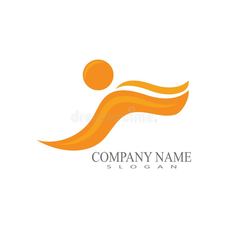 Human Character Logo Sign Illustration Vector Design Stock Vector ...