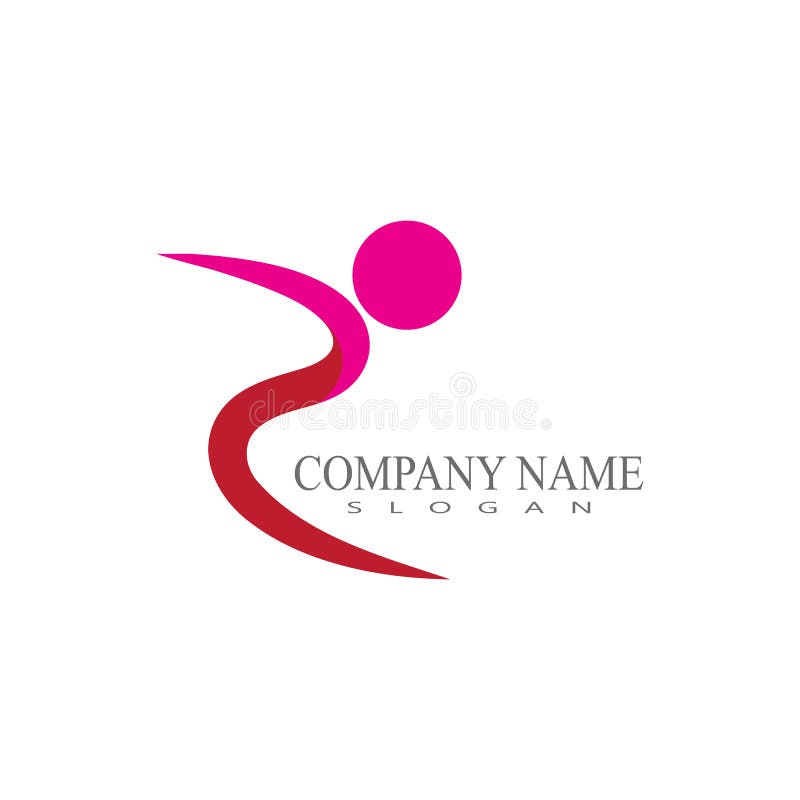 Human Character Logo Sign Illustration Vector Design Stock Vector ...