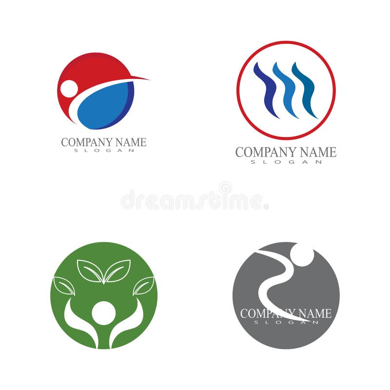 Human Character Logo Sign Illustration Vector Design Stock Vector ...