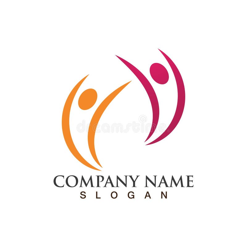 Human character logo sign stock vector. Illustration of leaf - 384878642