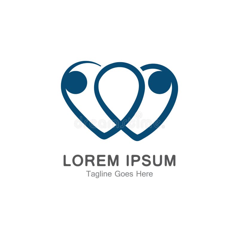 Human Character Logo Simple Illustration Design Stock Illustration ...