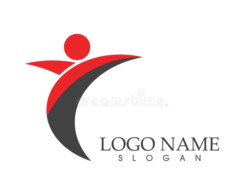 Human Character Logo Vector Template Stock Vector - Illustration of ...