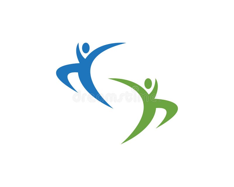 Human Character Logo Vector Template Stock Vector - Illustration of ...