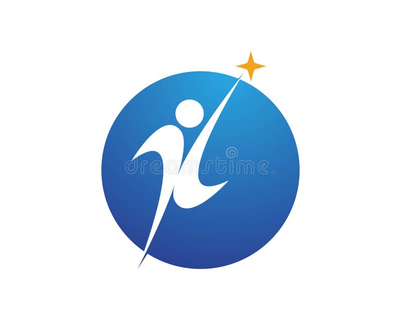 Human Character Logos Design Template Stock Vector - Illustration of ...